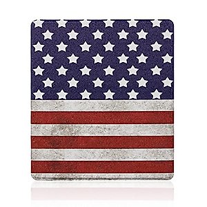WunM Studio E-Book Protective Cover Case for Kindle Touch 2014 (for Kindle 7 7th Generation) Ereader Slim Protective Cover Smart Case for Model WP63GW Sleep/Wake Function/Painted Flag