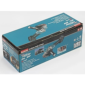 Makita GA047GZ 4.9-inch (125 mm) Rechargeable Disc Grinder, 40 V Max, Battery, Charger, and Case Sold Separately