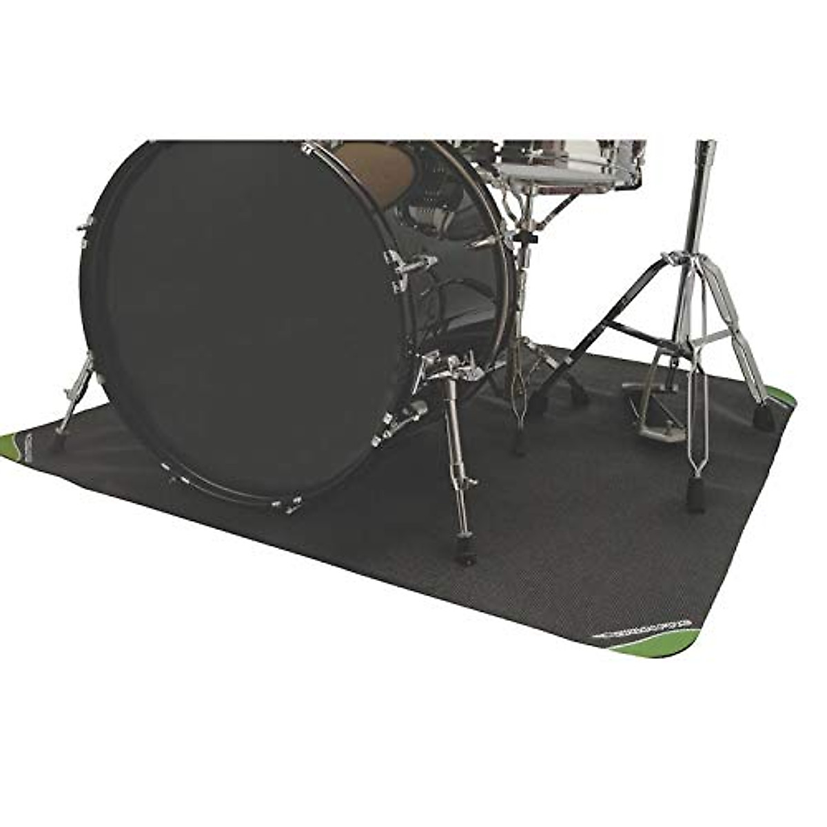 On-Stage DMA4450 DrumFire Non Slip Drum Mat with Bag, 4' x 4'