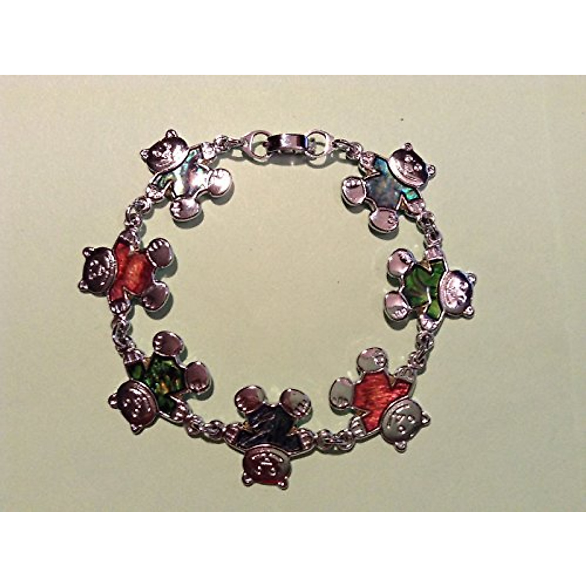 Shell of the Sea ThisTeddy Bear Paua shell link bracelet is so cute & 7"1/2 long