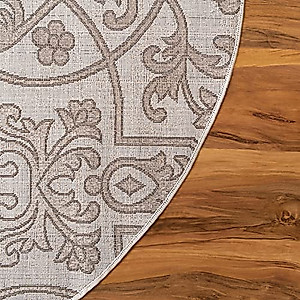 Rugs.com Nepal Collection Rug – 8X10 Oval Dark Beige Medium Rug Perfect for Living Rooms, Large Dining Rooms, Open Floorplans