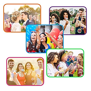 66 Pieces Mini Bubble Wands,Bubble Party Favors Assortment Toys for Kids,Themed Birthday, Halloween, Goodie Bags, Carnival Prizes, Wedding,Outdoor Gifts for Girls & Boys