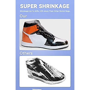 Im.Create Shrink wrap Bags - 100pcs Clear Heat Shrink Wrap for soap - PVC Remote Control Cover 4x6 Inches Shrink Plastic