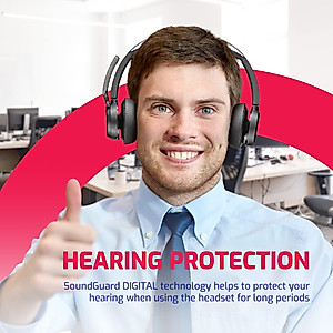 Plantronics Poly Voyager Focus 2 UC, Bluetooth Stereo Headset with Charge Stand, USB-A for Teams, Connects to Deskphone, PC/Mac, Smartphone - Global Teck Bundle w/Microfiber Cloth