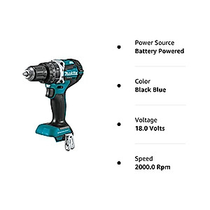 Makita XPH12Z 18V LXT Lithium-Ion Brushless Cordless 1/2 inches Hammer Driver-Drill (Renewed)