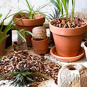 9 qt Organic Orchid Potting Bark -Natural Orchid Fertilizer for Potted PlantsMulch, Root Development of Orchid Plants and Garden Soil Amendment Mix