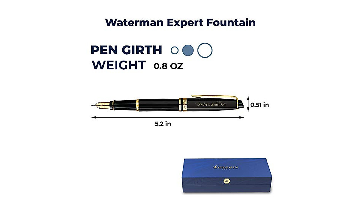 Personalized Waterman Fountain Pen - Custom Engraving