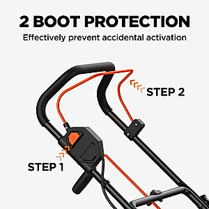 Litheli 2X20V Cordless Snow Blower, 20-inch Snow Thrower with 4.0Ah Battery, Electric Snow Blowers with LED Spotlight and Brushless Motor for Walkways and Driveways