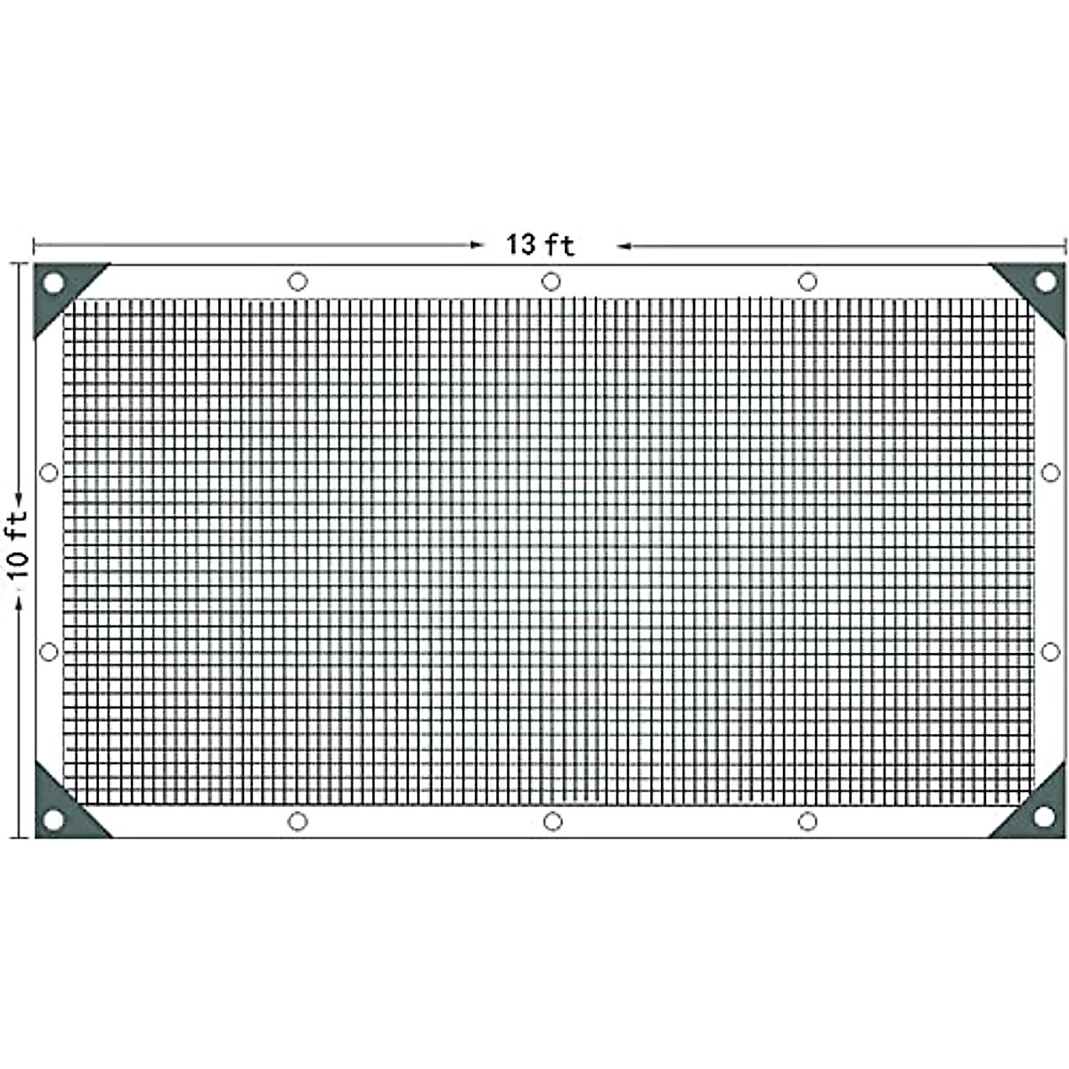 B L Shade Cloth Sun Shade 8 x 12 Ft, 90% UV Block Shade Tarp for Plant Cover, Shade Netting for Greenhouse, Barn, Chicken Coop,Dog Kennel Outdoor,Canopy, Pools, Dump Truck, Garden Shade Mesh Net Blue