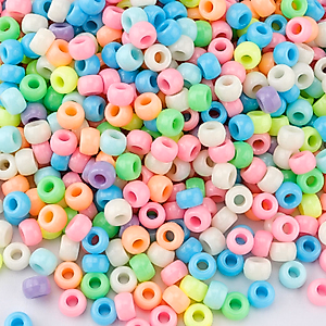 1100pcs Pony Beads,Beads for Jewelry Making,Friendship Bracelet Beads,Beads for Bracelets,Hair Beads,Beads for Crafts,Pony Beads Bulk,Kandi Beads,Colorful Beads,Necklace Beads,DIY Beads