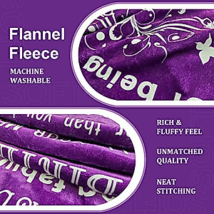 Yufobel 70th Birthday Gifts for Women, Gift for 70 Year Old Women, 70 Years Old Birthday Gift Idea, Happy 1952 70th Birthday Gift for Grandma/Mom/Wife, 70th Birthday Throw Blanket 60’’x50’’