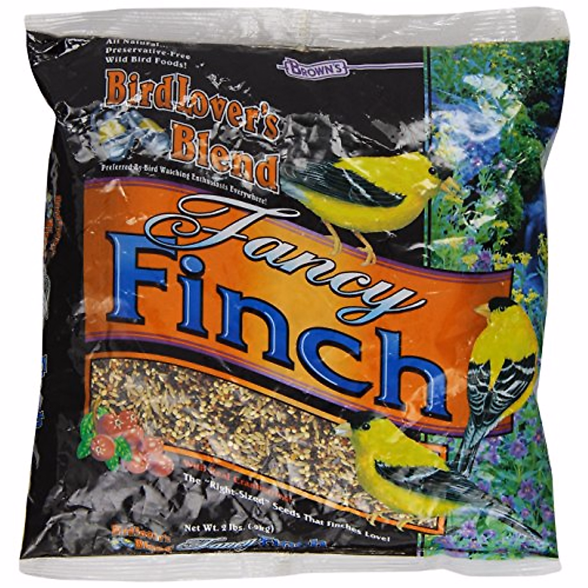 F.M. Brown'S Bird Lover'S Blend Fancy Finch With Cranberries For Pets, 2-Pound