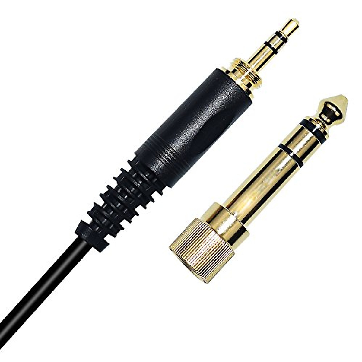 Sqrmekoko Extension Spring Relief Coiled Audio Cable for Sennheiser HD25 HD25-1 HD25-1 II HD25-C HD25-13 HD 25 HD600 Headphones
