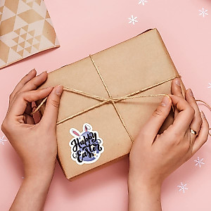 200 PCS Happy Easter Bunny Stickers,Cute Small Business Envelopes Stickers for Handmade Goods/Bags Business Packages,Easter Day Theme Small Shop Business Stickers for Envelopes Seals -Egg