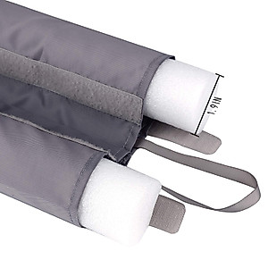 Under Door Draft Stopper Gray 29"-35" Noise Window Breeze Dust Air Blocker Adjustable Door Sweeps