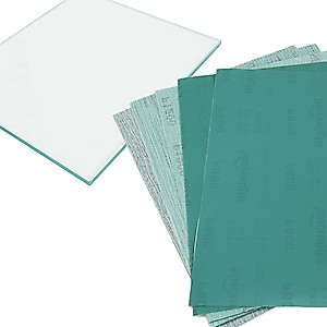 SCOTTCHEN Dead Flat Float Plate Glass for Scary Sharp Sharpening System 10-1/4in W x 11-13/16in L x 3/8in T -1pcs