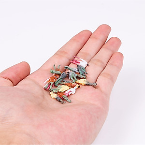 Sevender Gearbox 100PCS 1/100 Painted Figures Tiny People Model Painted Figures People Figure Layout Plastic