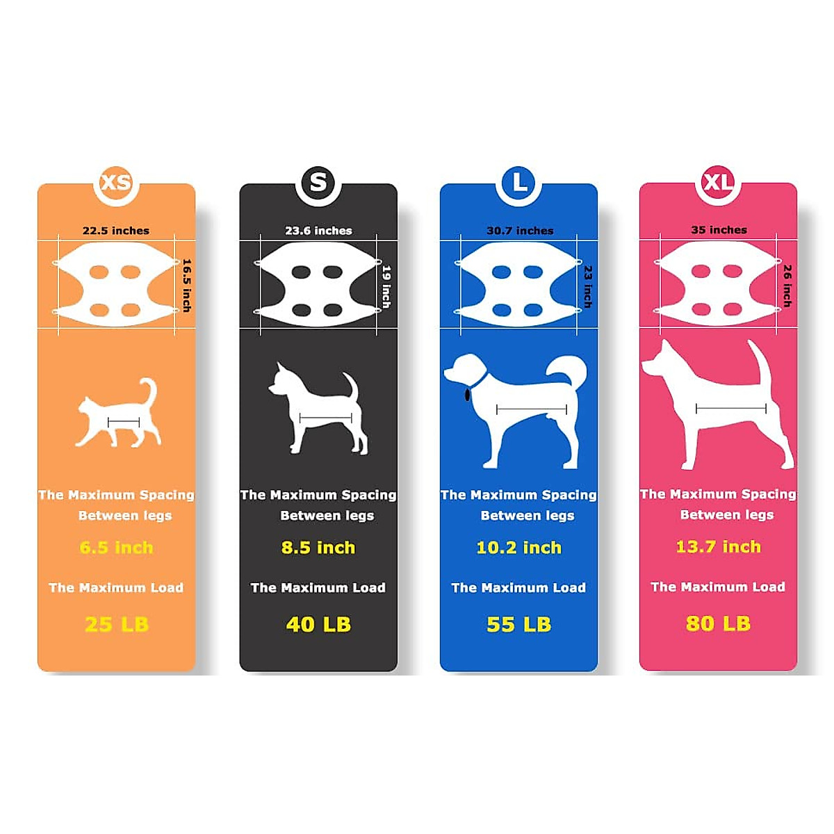 ATO-DJCX Cat Grooming Hammock Harness for Small Dogs,Pet Hammock Restraint Bag with Nail Clippers Trimmer,Nail File,Dog Grooming Sling for Trimming Nail and Ear/Eye Care(XS Size,6.5")