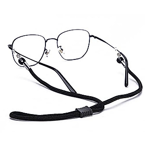 20 Pcs Black Sunglasses Strap Holder Adjustable Eyeglass Lanyard Rope Eyewear Retainer Cord Glasses Neck Strap String