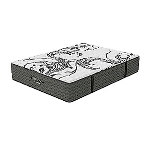 RINOLO X- Firm Mattress 12 Inch, Gel Infused Memory Foam Mattress for Pressure Relief, Pocket Innersprings/Orthopedic Foam | Freshly Baked Mattress | Mattress-in-a-Box (King)