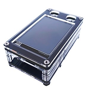 C4Labs DRPi-3.5NSX Nextion Screen Case – Raspberry Pi 3 B+, Duplex MMDVM v1.0, and Enhanced 3.5" Nextion Screen (Included) ~ Black Ice (Black)