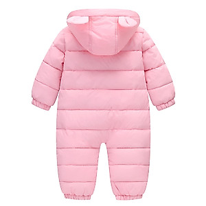 AIMISYOU baby girls snowsuit winter outerwear warm bear coat outfit 3-6-9 months clothes