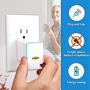 Evron Air Ionizers for Home,Negative Ion Plug In Filterless Folding Prongs Mobile Ionizer with Output up to 20 Million Negative Ions/Sec