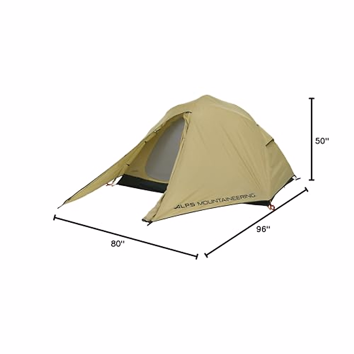 ALPS Mountaineering Extreme 3 Outfitter Tent Tan/Green/Tan, 96" L x 80" W x 50" H