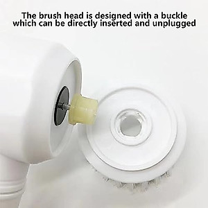 Sentmoon Clearance Cordless Electric Cleaning Brush, Electric Spin Scrub-BER with 5 Brush Heads, Power Scrub-BER, Rechargeable Cleaning Tools for Bathroom Wall Kitchen Tile Window Sink