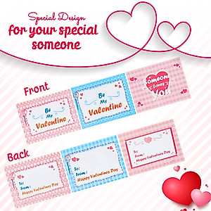 RGM CREATIONS Valentines Day Gifts for Kids Classroom - 48 Mochi Squishy Fidget Toys with 24 Adorable Valentine's Day Cards - Perfect for Classroom Exchanges and Party Favors