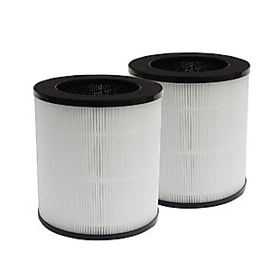 PUREBURG Replacement True HEPA Filters Compatible with Hisense KJ120 Air Purifier APKIT-20F / Enther AP1C Air Purifier APF1C,2-Pack