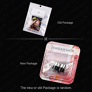 JewelrieShop Earcuffs Stainless Steel Ear Cuffs Helix Cartilage Clip on Wrap Punk Earrings for Women Men Non Piercing Adjustable 2 pairs