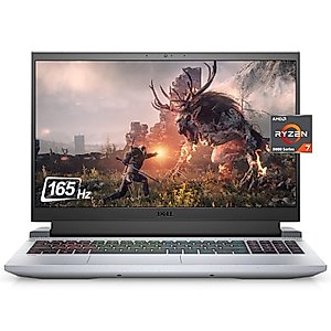 Dell G15 Ryzen Edition Gaming Laptop, 15.6-inch FHD 165Hz LED-Backlit Display, AMD Ryzen 7 5800H (8-Core), RTX 3060 6G GDDR6, 32GB RAM, 1TB SSD, Backlit Keyboard, WiFi 6, Win 10 Home (Renewed)