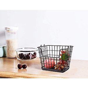 Neat-O Mini Stylish Storage Wire Metal Handle Basket Organizer