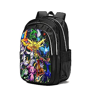 Uante Cartoon Backpack Anime Game Adjustable Waterproof Travel Backpack Sports Casual Daypack Fashion Backpack for Women