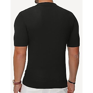 PJ PAUL JONES Men's Modern/Fitted, Black, Large