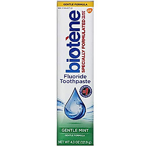 biotene Toothpaste Gentle Mint Fluoride 4.3 Oz, 2 pack