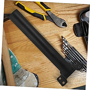 OFFSCH 1 Set Solar Street Light Bracket Street Light Pole Light Mount Street Light Accessory Solar Spotlight Solar Spot Light Pole Light Supplies Solar Light Poles Black Galvanized Steel