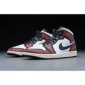 Nike AIR Jordan 1 MID SE Black/Infrared 23/White-SAIL DV9565 006 Men's Size 9