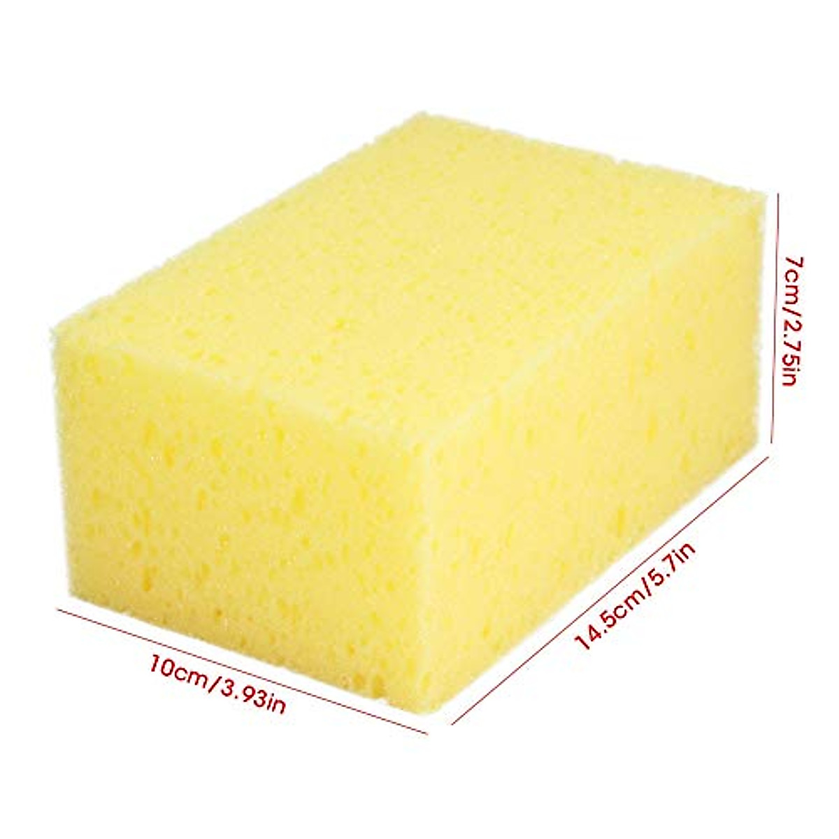 Suuonee Sponge Cleaner, Square Shape Handheld Nonslip Sponge Washing Cleaner Tool for Car Auto Motorcycle(5pcs)