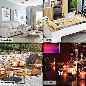 MANROAD Ashtray, Smokeless Ashtrays for Cigarettes Indoor Cigar Ashtrays 304 Stainless Steel Ash Tray Outdoor Car Ashtray with Lid Smell Proof Windproof Ashtray for Home Office Patio Decoration