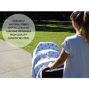 CozyBubs Muslin Swaddle Blankets - Breathable and Skin-Friendly Swaddle Blanket for Girls and Boys - Perfect Nursery Essential and Baby Shower Party Gift - 47 x 47 inches 3-Pack