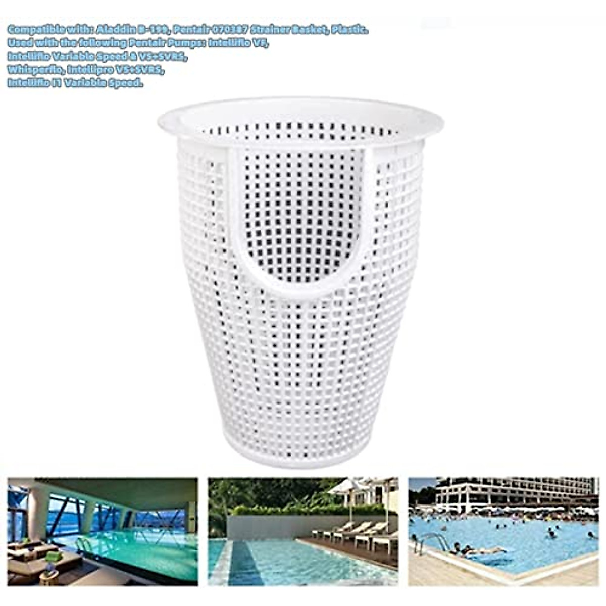 NOOTO 070387 Replacement for Pentair B-199 Pump Basket for WhisperFlo IntelliFlo 91110040, 310-3210 Pool Pump Basket