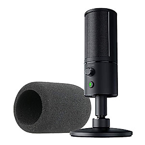 Foam Microphone Windscreen - Mic Cover Pop Filter Customized for Razer Seiren X Streaming Microphone