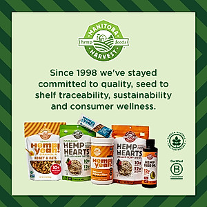 Manitoba Harvest Organic Hemp Seeds, 5 lb, 10g Plant Based Protein and 12g Omega 3 & 6 per Srv, smoothies, yogurt & salad, Non-GMO, Vegan, Keto, Paleo, Gluten Free