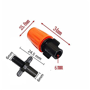 XLBH Irrigation Accessories Orange Atomizing Nozzle Industry Agriculture Cooling Humidify Misting Nozzle Garden Irrigation Watering Sprinklers 100 Pcs widely Used (Color : Pink)