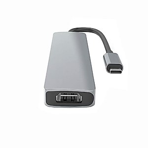 SLSFJLKJ Type-C Hub to HDMI-Compatible Adapter 4K 3 USB C Hub with TF Security Digital Reader Slot for MacBook Pro