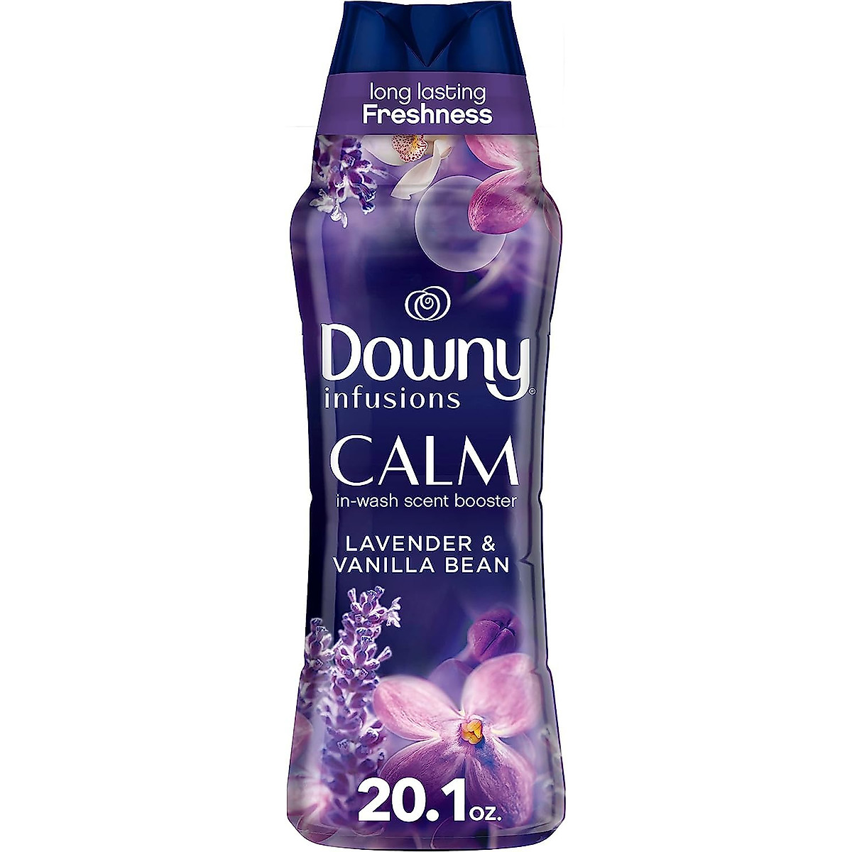 Downy Infusions Laundry Scent Booster Beads for Washer, Calm, Lavender & Vanilla Bean, 20.1 oz