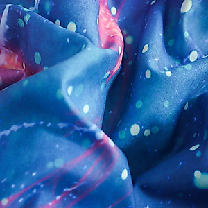 Roscloud Sports Football Rugby Comforter Sets Twin Size Bed Set- 2PC Ice Flame Galaxy Football Boys Quilt Bedspread Bedding Set（Comforter x 1 Pillowcases x 1）