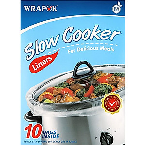 Slow Cooker Liners, Small Sizes Disposable Cooking Bag, Easy to Clean Plastic Bag,BPA Free fit 1-3 Quarts (1)
